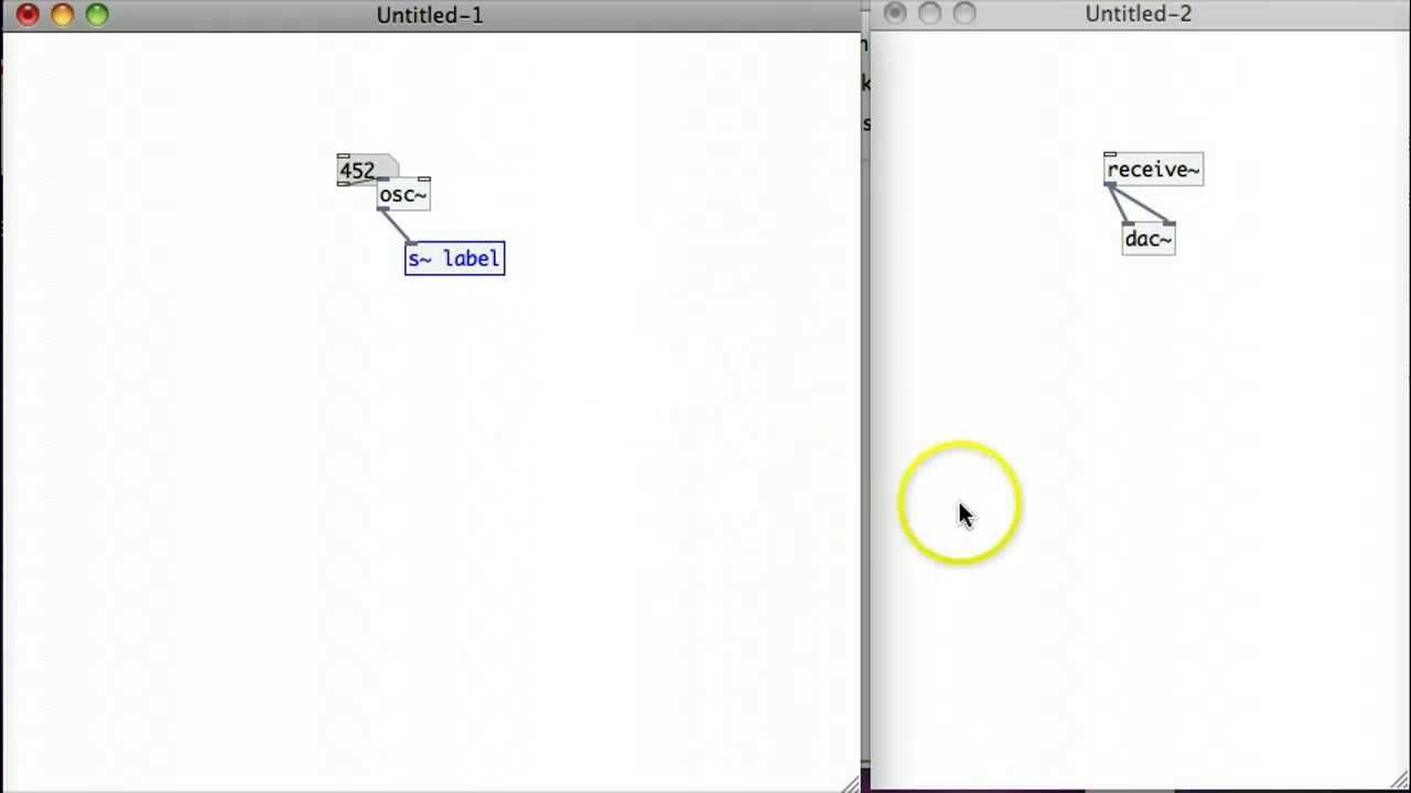 Pure Data Tutorial 14 - Send & Receive Objects - Abstraction - YouTube