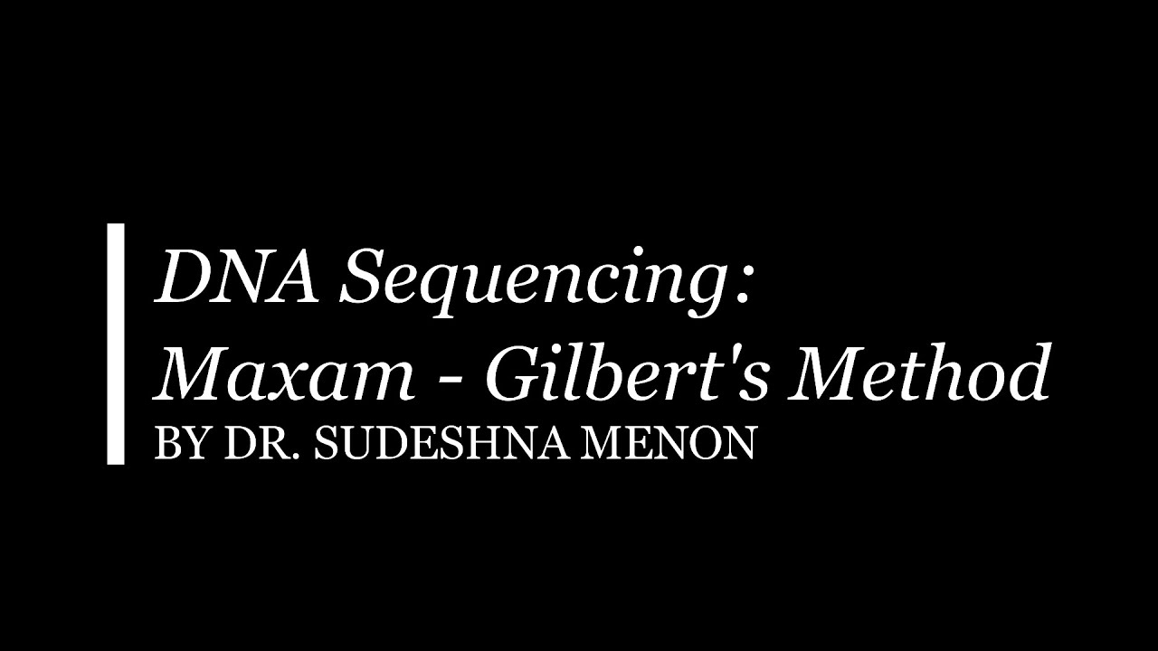 DNA sequencing by Maxam - Gilbert's method - YouTube