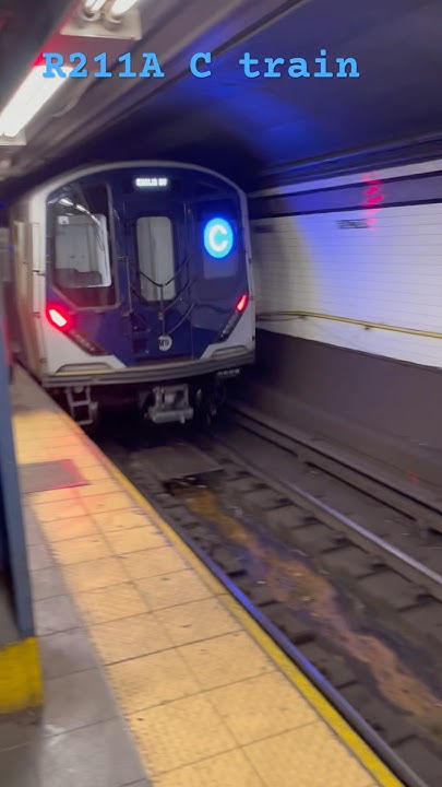 NYC MTA Subway: R211A C train leaving Fulton Street(Manhattan)! - YouTube