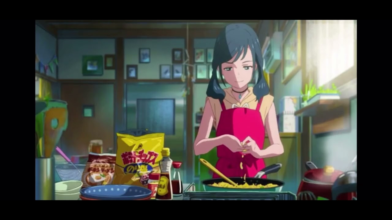 Chill Lofi beats with relaxing anime cooking scenes in the background ...