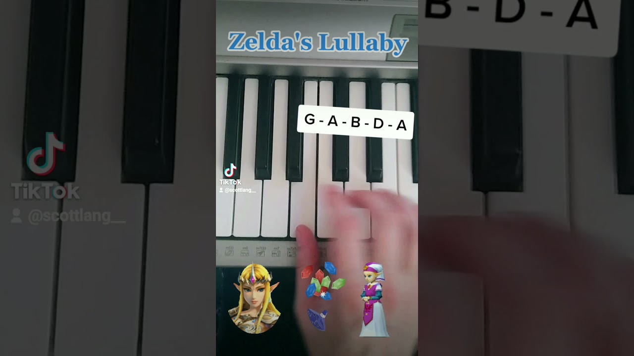 Zelda's Lullaby - Easy Piano Tutorial - YouTube