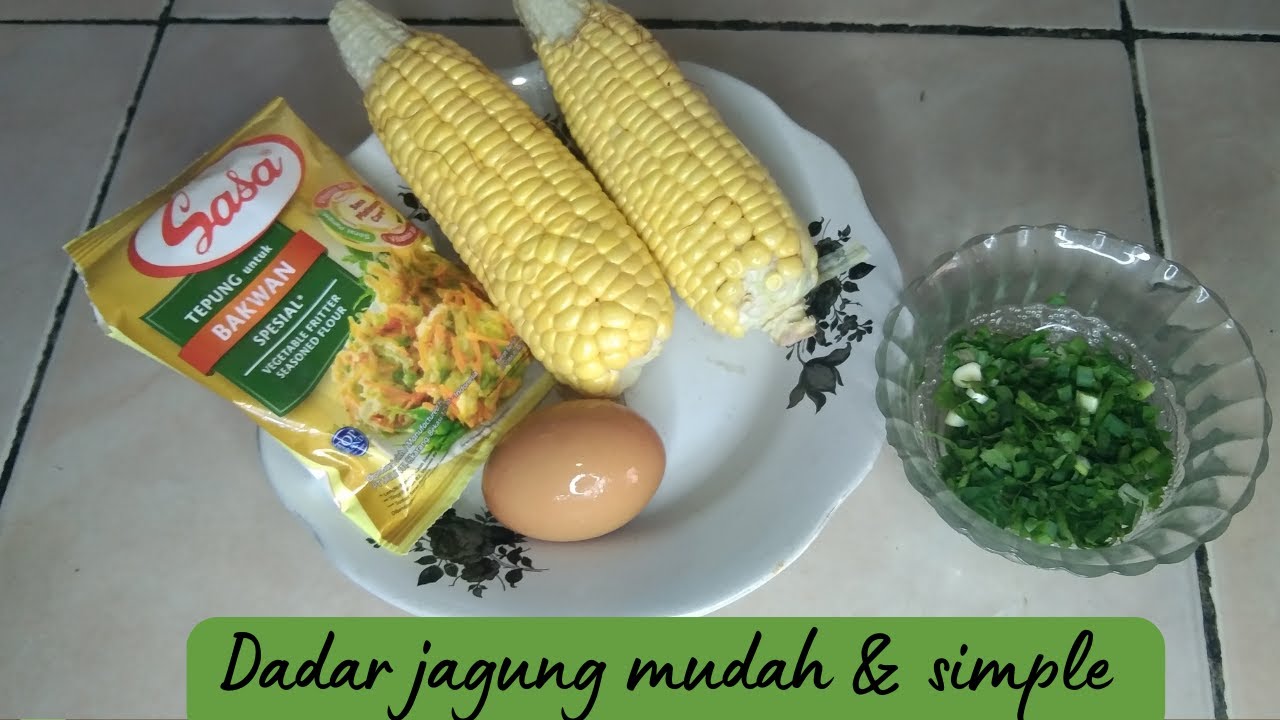 Bakwan jagung bumbu instant - YouTube