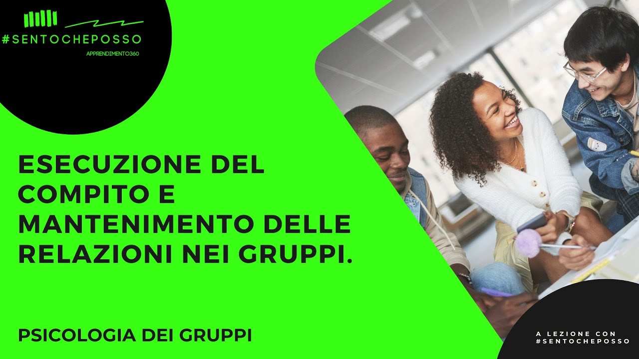 Esecuzione del compito e mantenimento delle relazioni nei gruppi. Bales ...