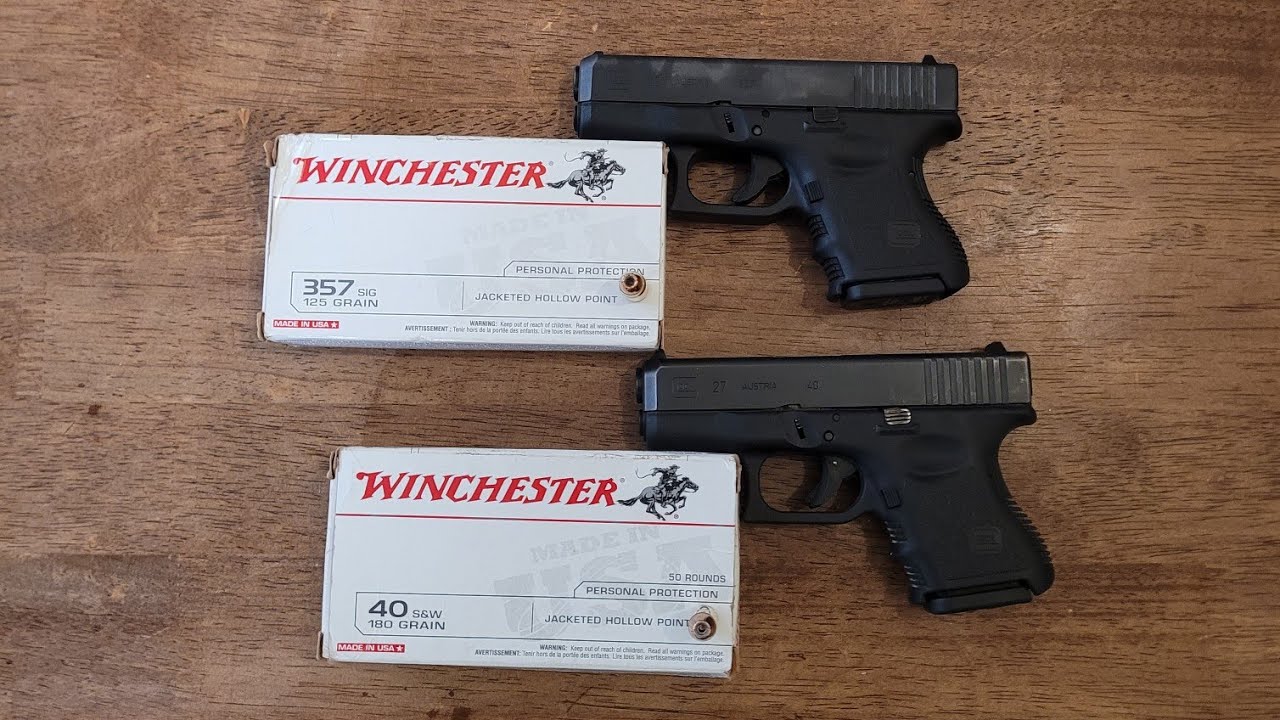 357 sig vs 40 cal. December 31, 2023 - YouTube
