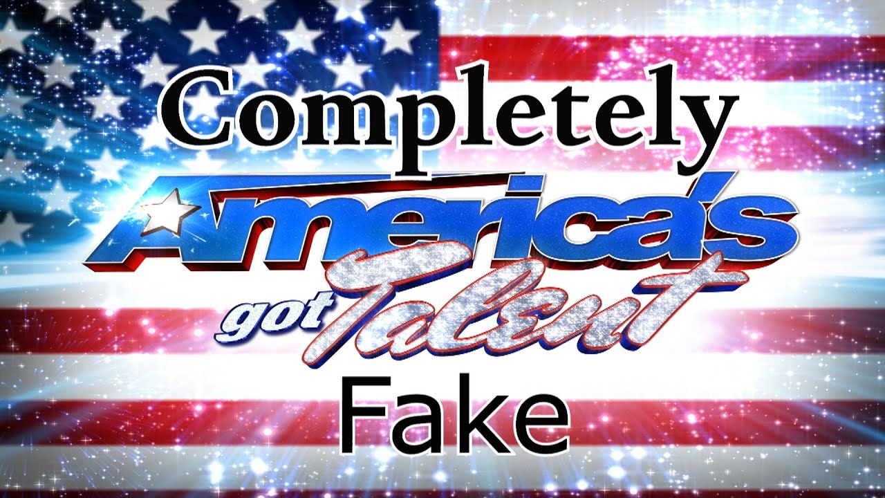 America's Got Talent Is Completely Fake - YouTube