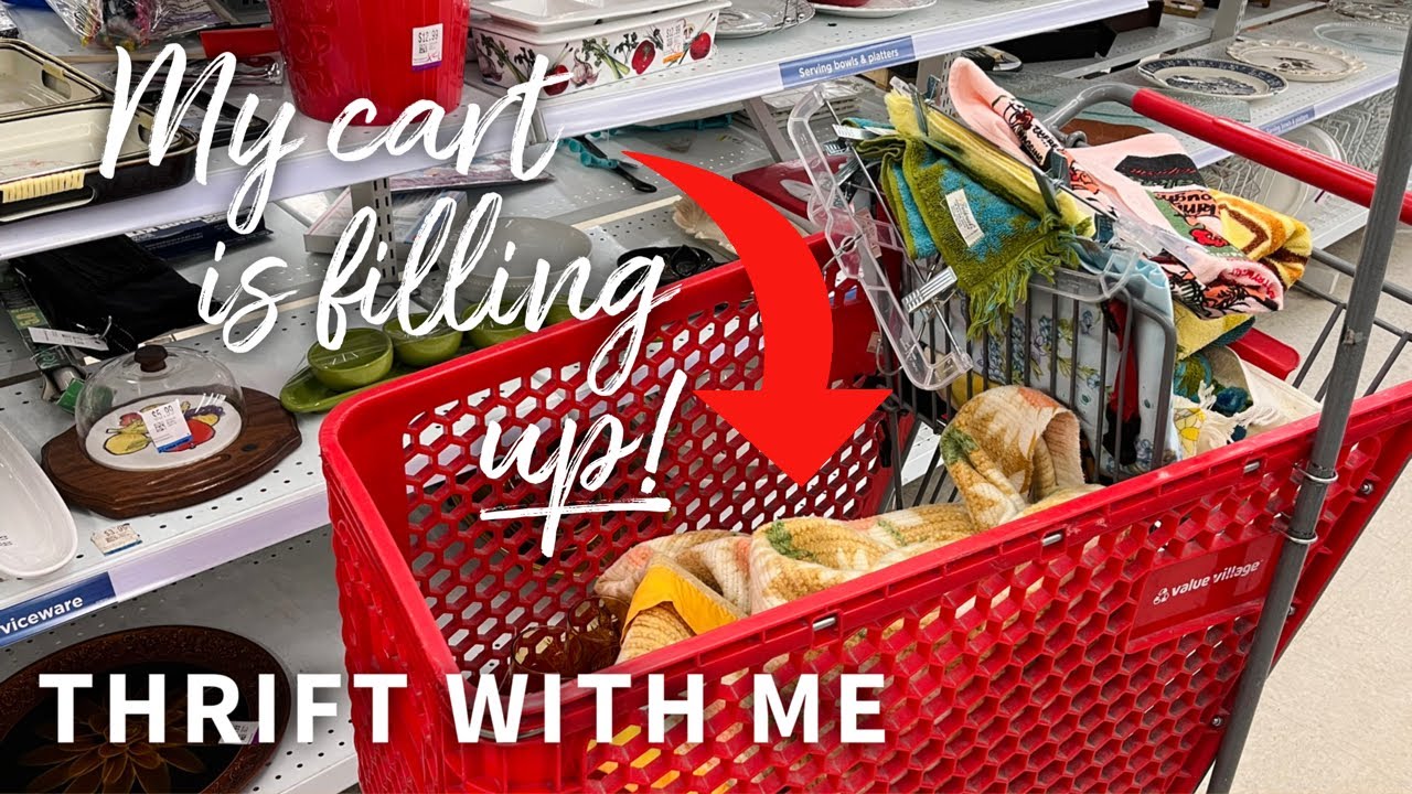 Thrift With Me | My Cart Is Filling Up Fast | Value Village Savers ...