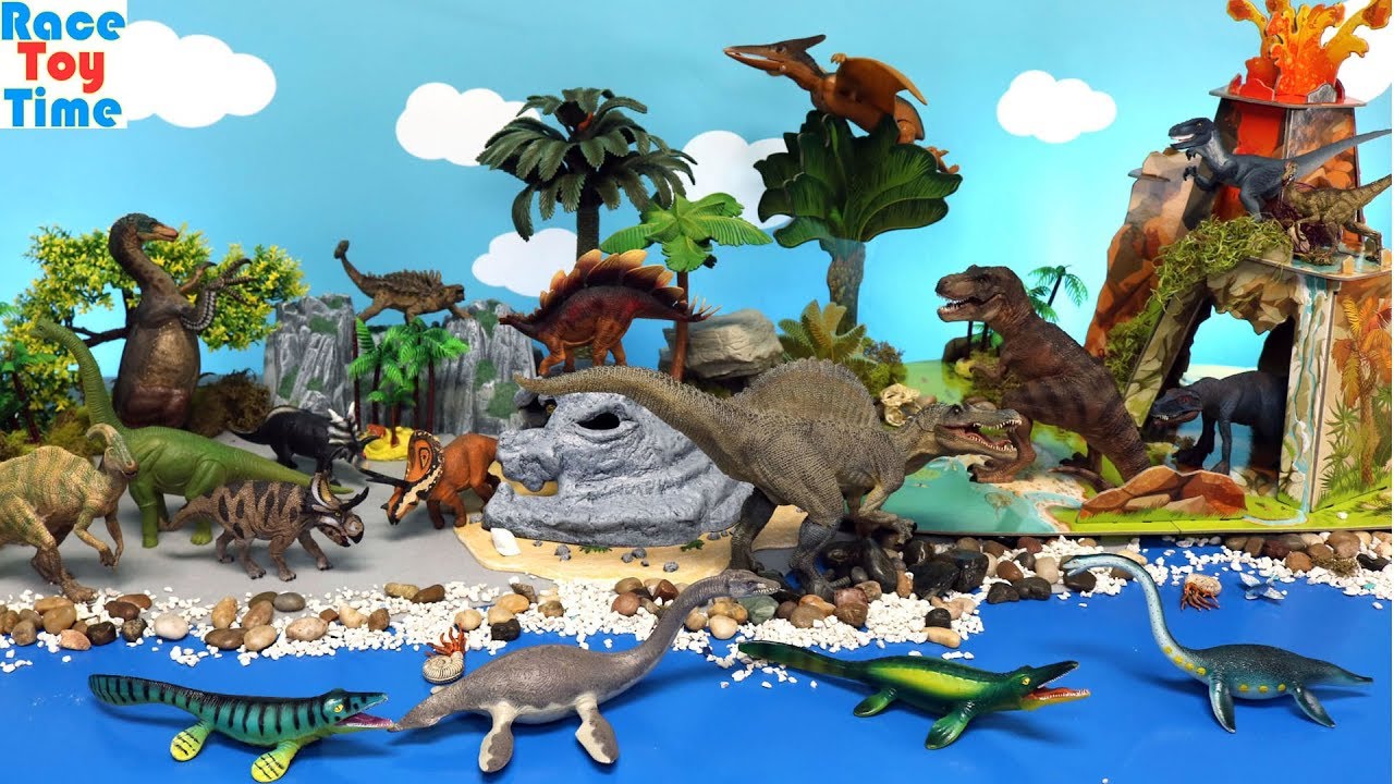Dino Volcano Island - Learn Dinosaur Names For Kids - YouTube