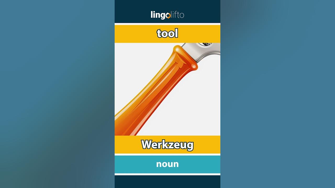 🇬🇧🇩🇪 tool - Werkzeug : learn English : Lernen wir Englisch : vocabulary builder - YouTube