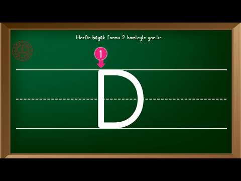 Büyük D Harfi Yazılış Videosu