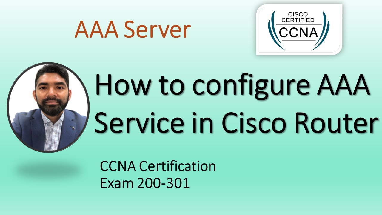 Ccna 200 301 Module 22 How To Configure Cisco Router Authentication With Aaa Server Ccna200