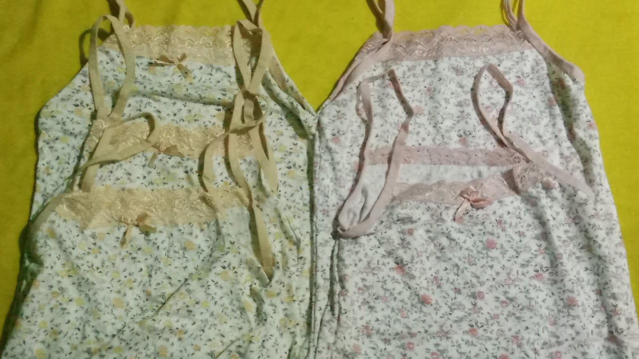 Unboxing FLORAL LACE PLAIN SPAGHETTI SANDO COTTON w/FREE SIZE ...