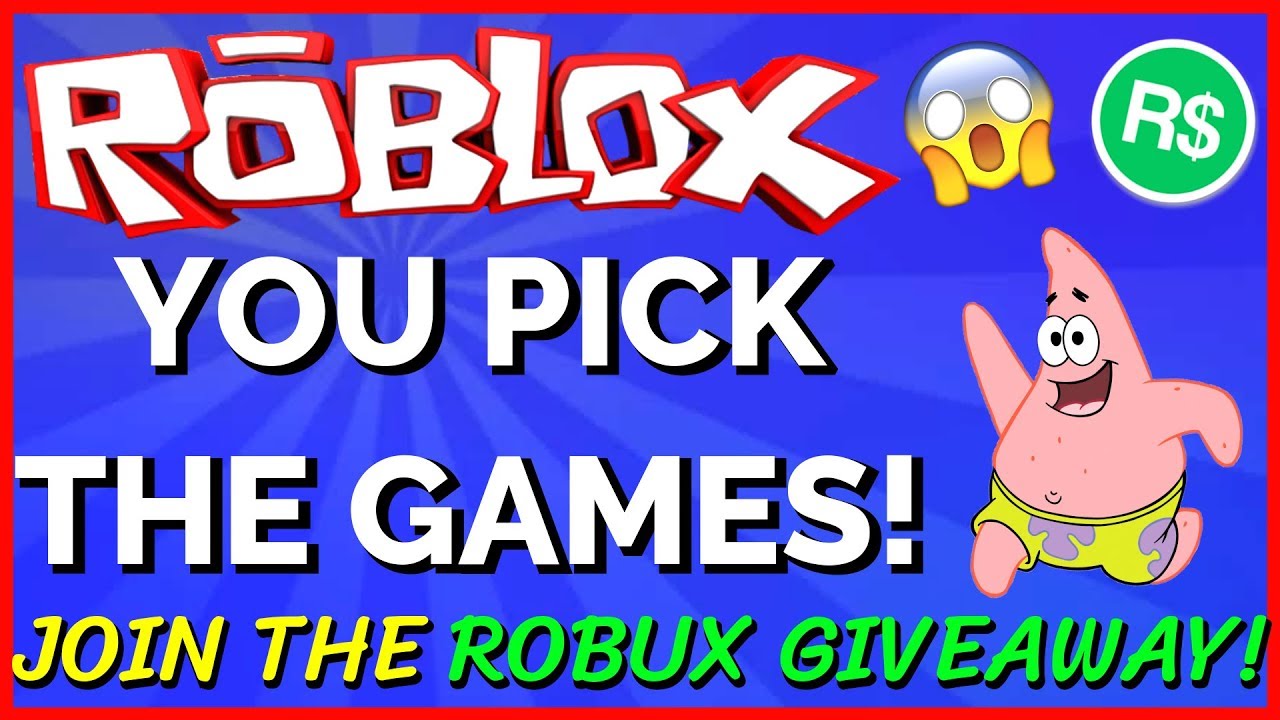 🔴 LIVE! 🔴 JOIN THE ROBUX GIVEAWAY! | VIEWERS PICK THE GAMES! | 8K SUBS ...
