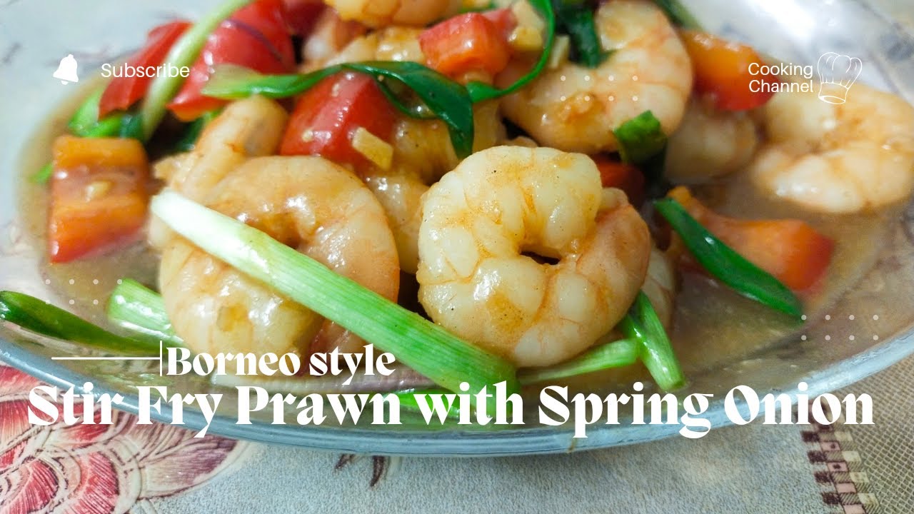 Stir Fry Prawn with Spring Onion - YouTube