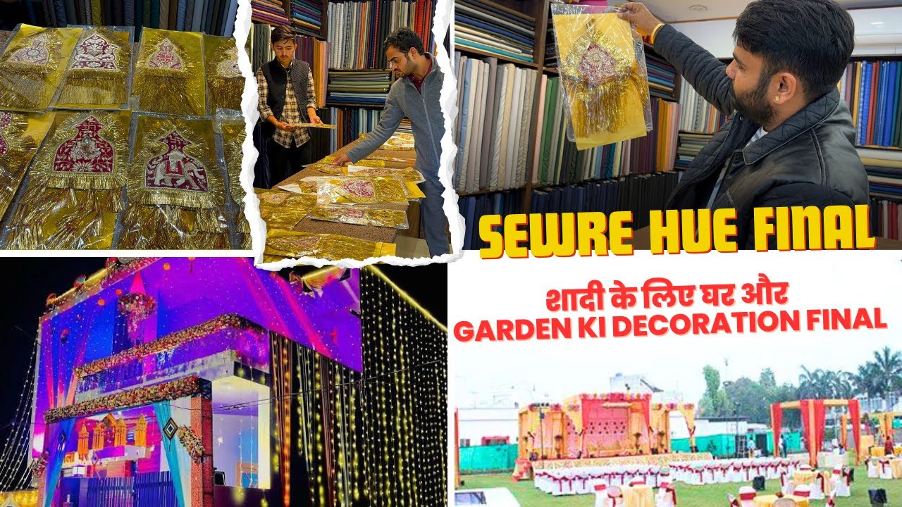 Bhai Ke seware hue finall 🥰shadi Ke liy that or garden ki decoration ...