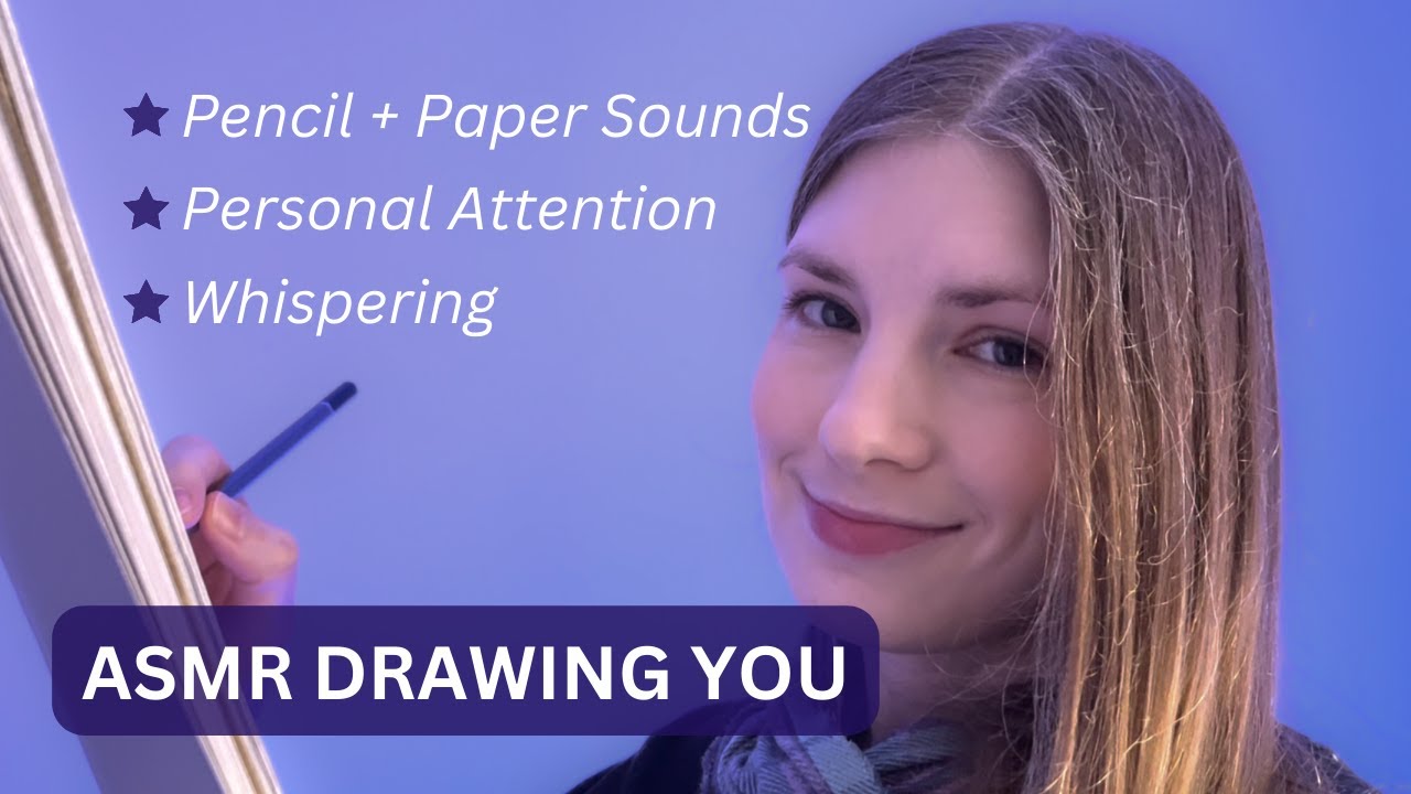 ASMR Drawing Your Portrait (Roleplay, Personal Attention) - YouTube