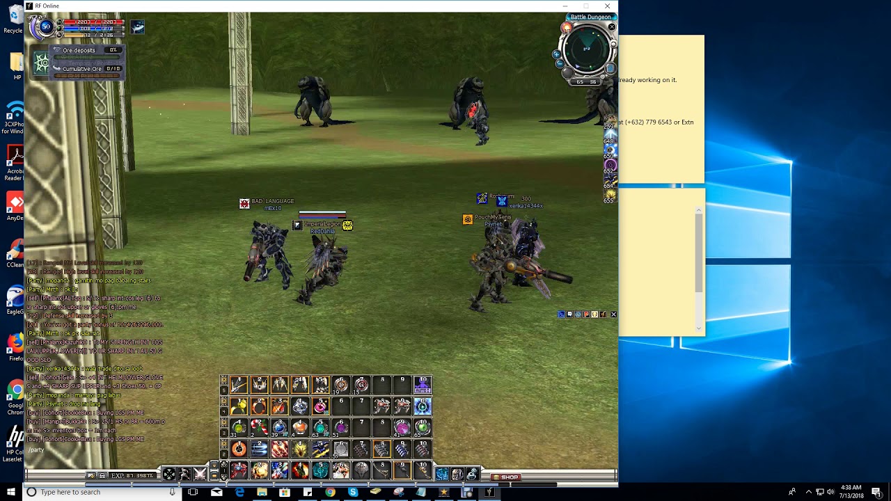 RF Online Playpark Battle Dungeon Strategy - YouTube