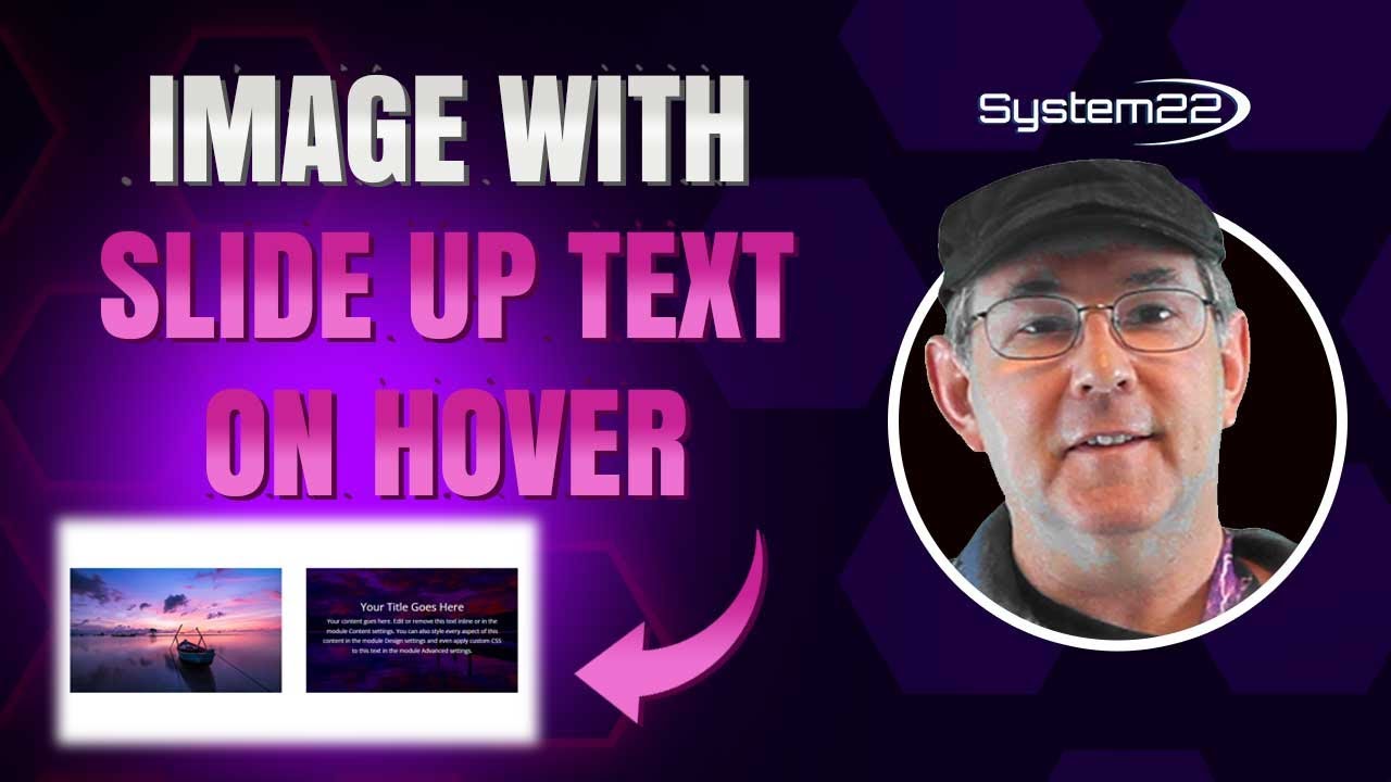 Divi Image With Slide Up Text On Hover 👈👈👍 - YouTube