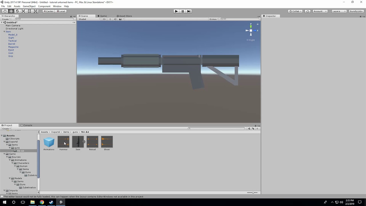 Unturned 3.28+ Modding (Unity 2017.4) EP2: Gun Item - YouTube