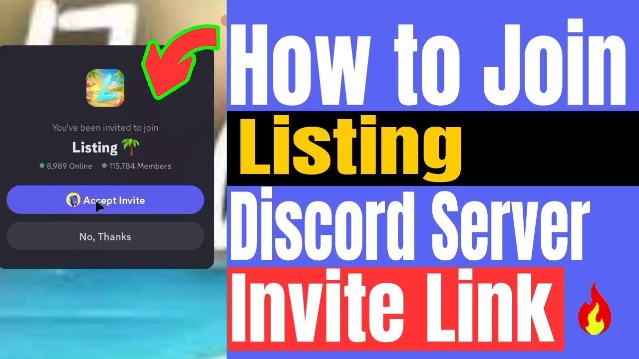 How to Join Listing Discord Server Invite Link - YouTube