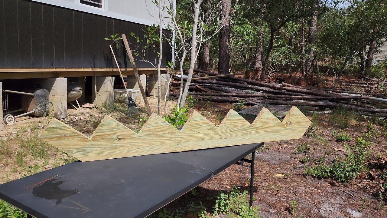 How to make the stringers for the steps - YouTube