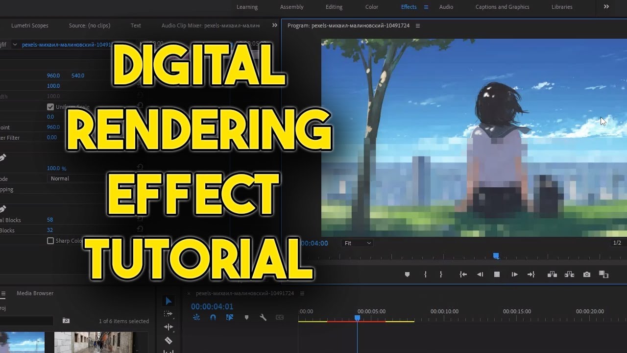 Digital Rendering Effect Tutorial In Premiere Pro (2023) - YouTube