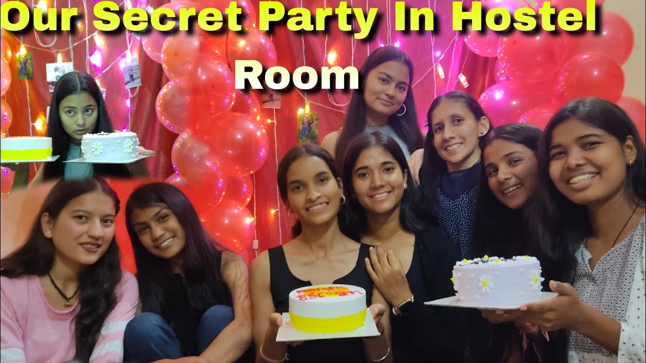 Hostel के room में मनाया secret farewell party 🥳 | last celebration ...
