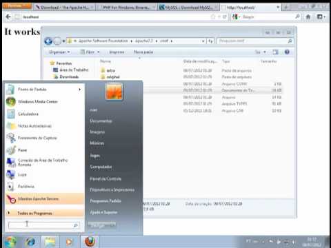 Instalando o Apache, PHP e MYSQL Parte1 - YouTube