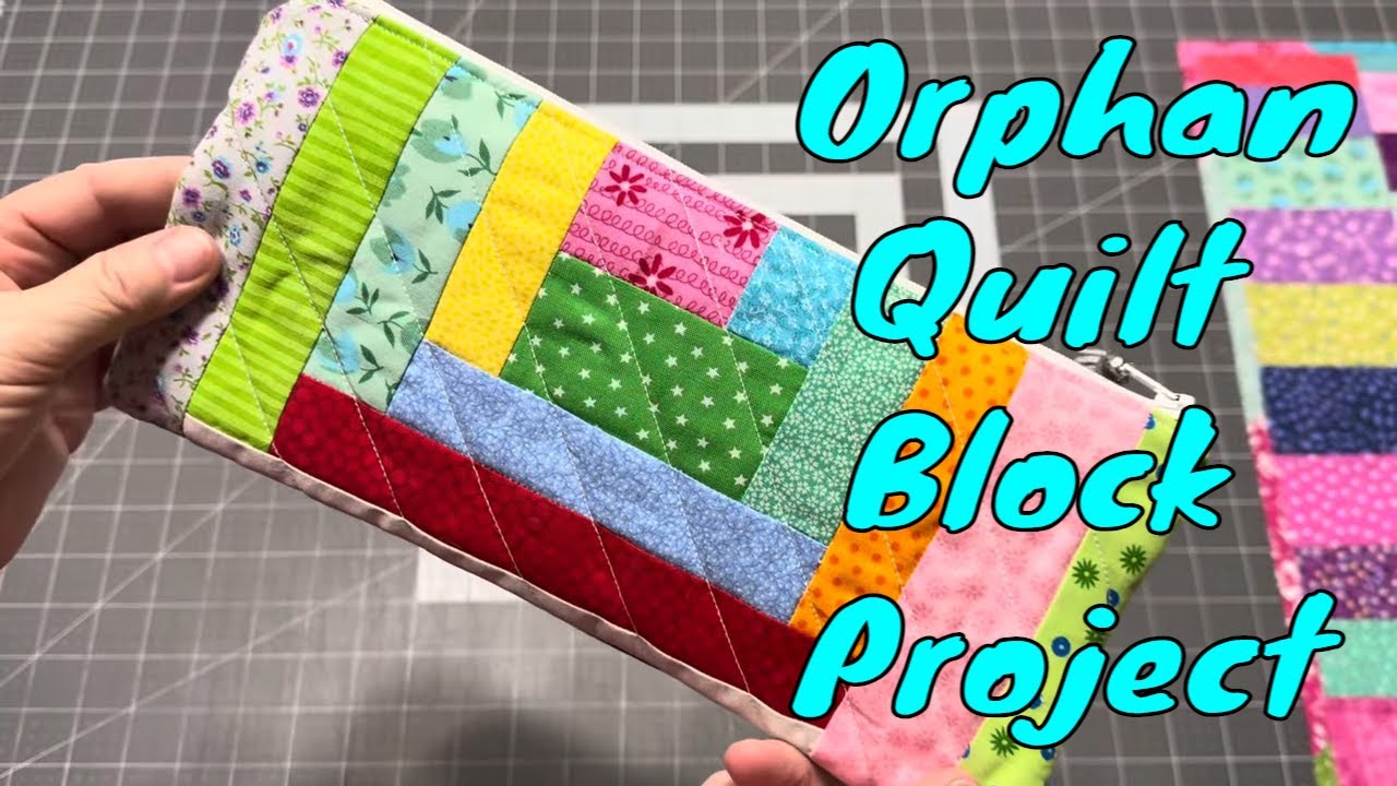 Sew a Zipper Pouch Using a Quilt Block - YouTube