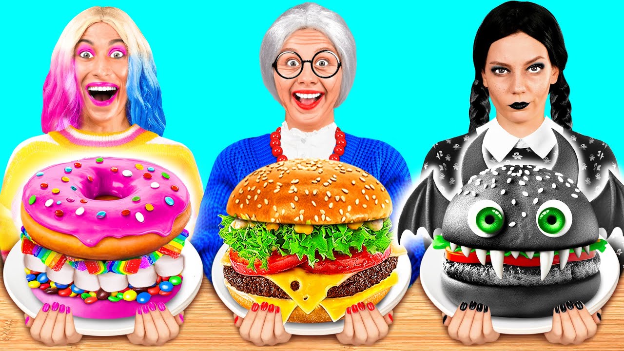 Wednesday vs Vampire vs Zombie Cooking Challenge | Food Battle by Fun ...