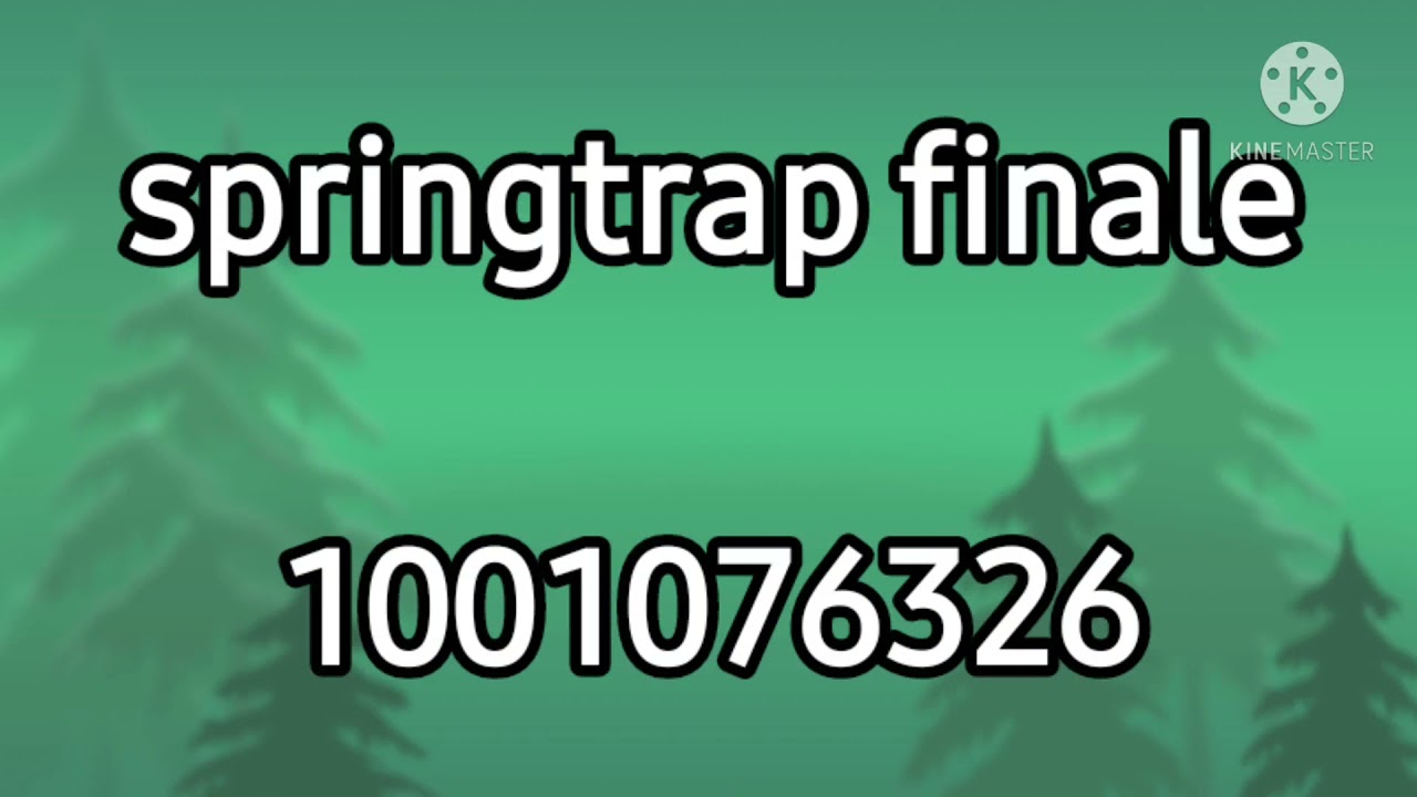 roblox ID code for springtrap finale - YouTube