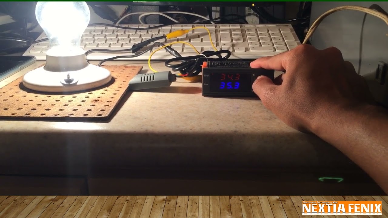 Control de temperatura y humedad SHT 2000 - YouTube
