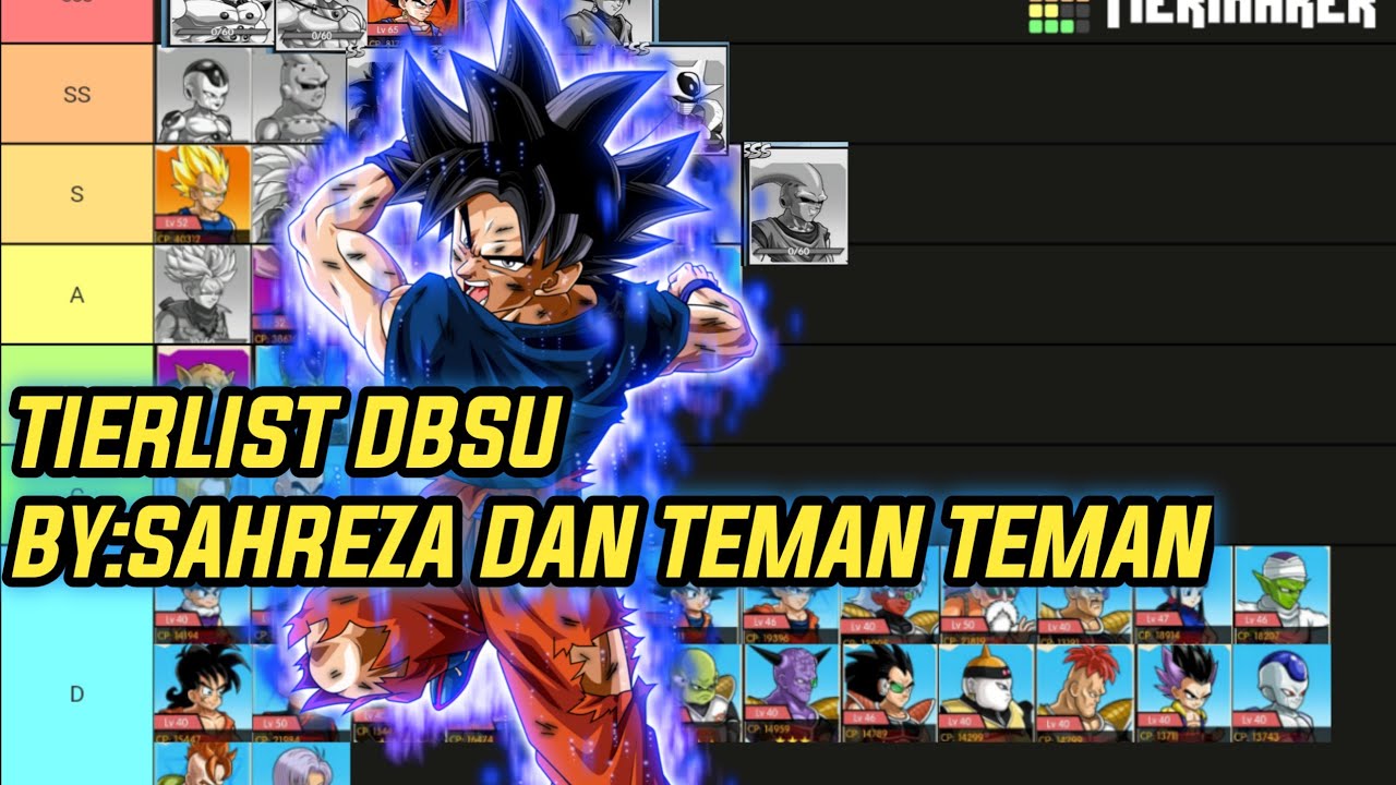 TIERLIST Dragon Ball saiyans United - YouTube