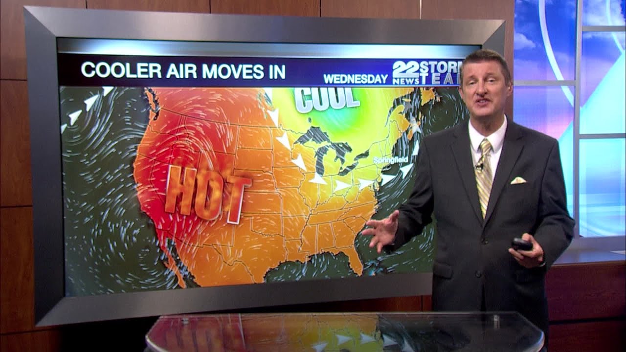 Cooler more comfortable temperatures coming - YouTube