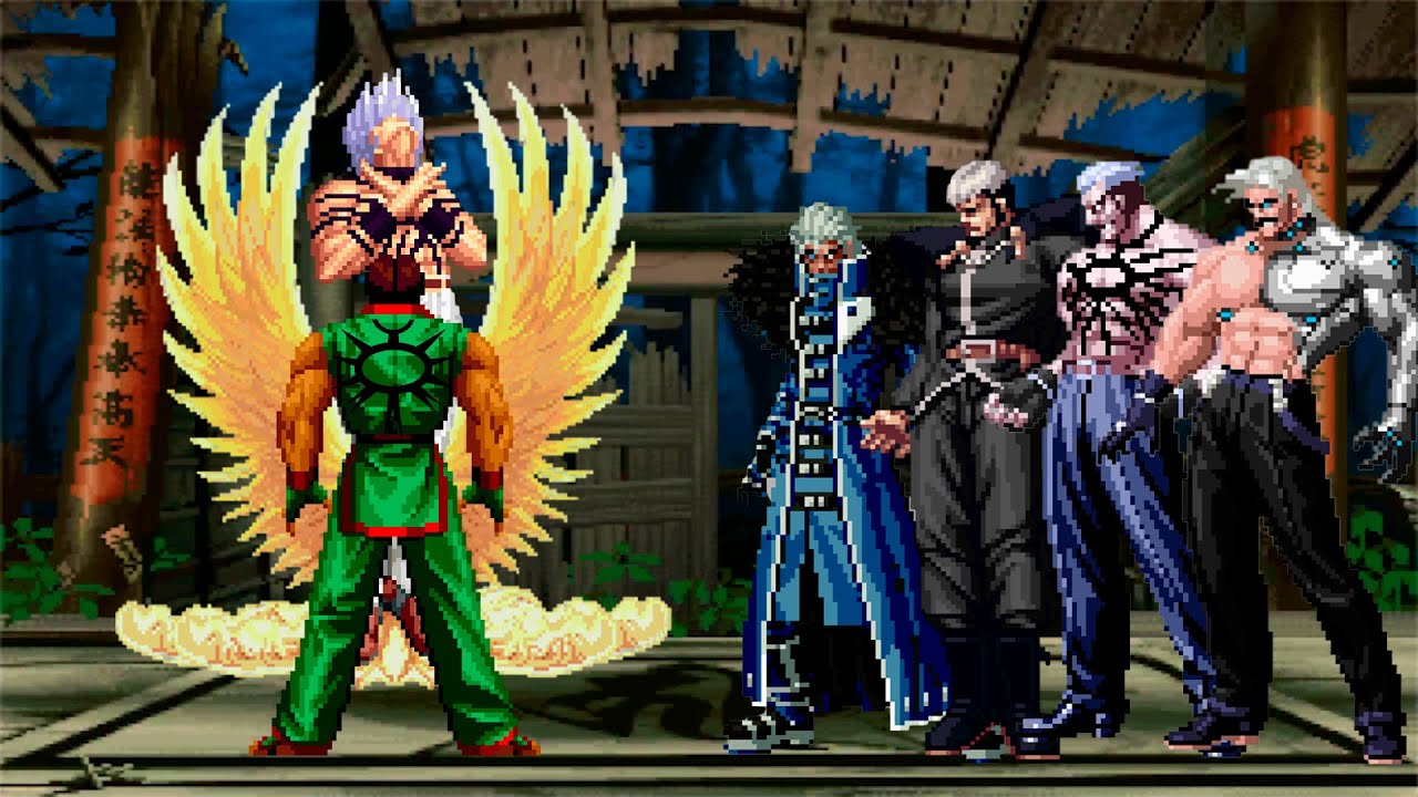 The King of Fighters (MUGEN) | Xavier Kim vs KOF Bosses Team - YouTube