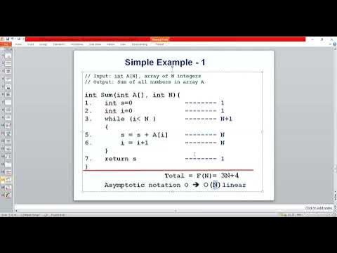 01 C351 Computer Algorithms Analysis of Algorithms part 2 - YouTube
