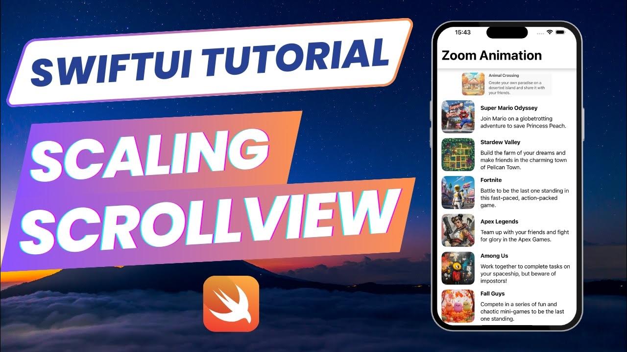 Creating Scaling ScrollView Animation | SwiftUI Tutorial #scaling #scrollview #animation # ...