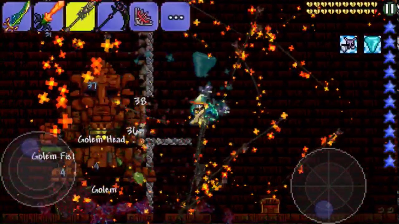 The golem - Terraria boss hunting gameplay - YouTube