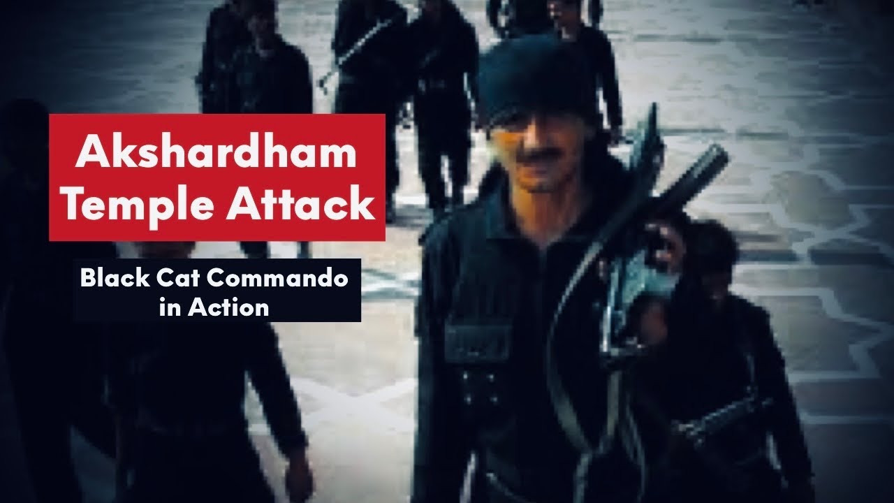Akshardham Temple Attack, NSG in action - YouTube