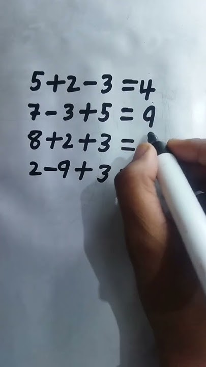 Basic mathematics knowledge ||add and subtract - YouTube