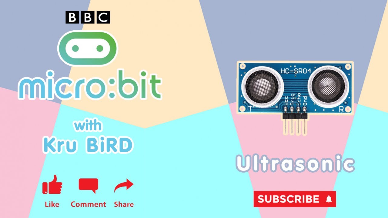Micro:bit with Ultrasonic sensor - YouTube