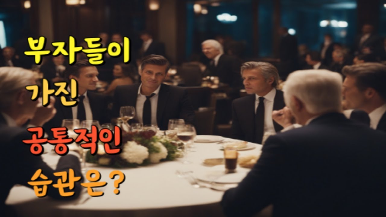 부자들이 공통으로 가진 습관은 지혜 명언 인간관계 Youtube