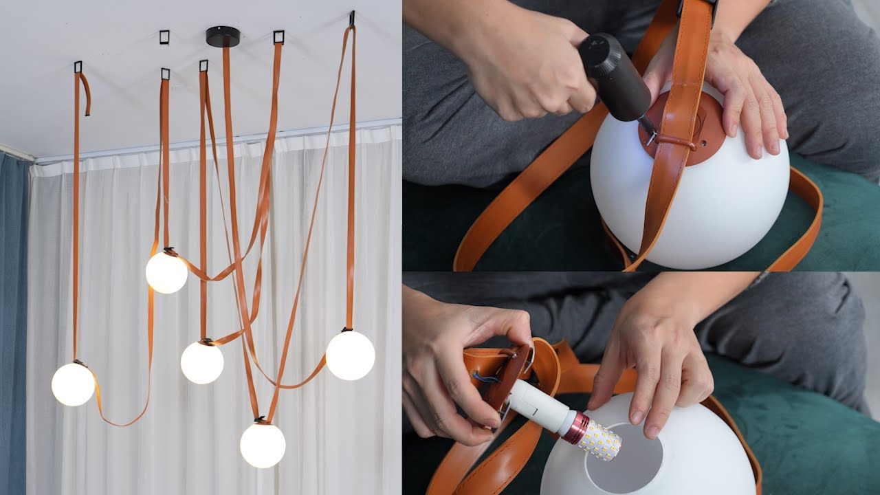 How to Light Rail Pendant Lamp - YouTube