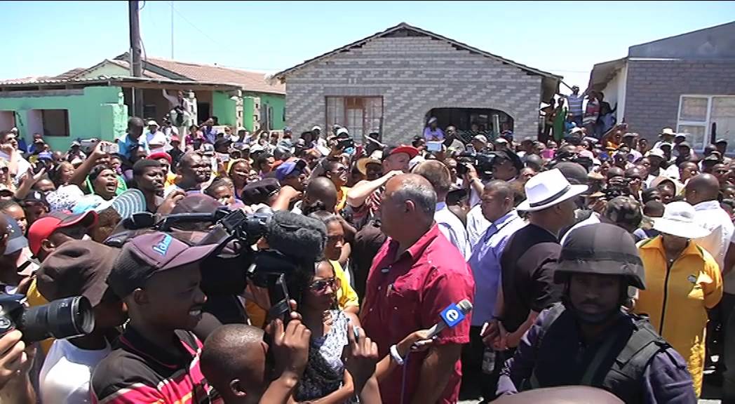 Comrade Jacob Zuma campaigning at the Western Cape townships, Cape Town ...