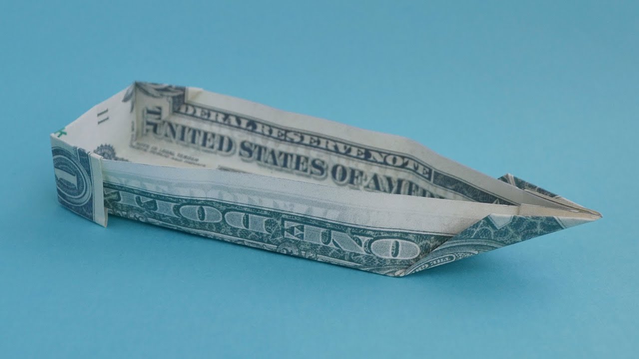 My MONEY BOAT | Simple Dollar Origami | Tutorial DIY by NProkuda - YouTube