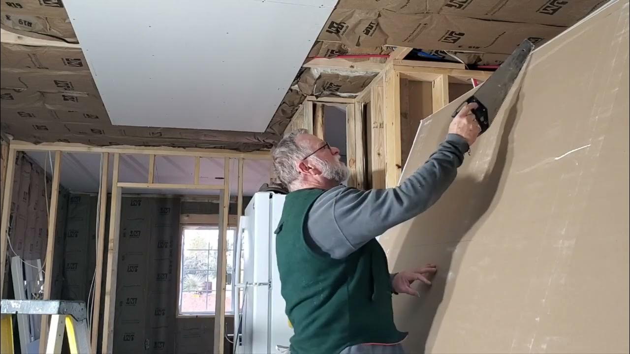 How to Hang Drywall Alone. - YouTube