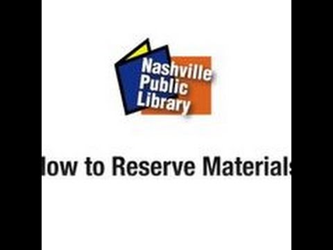 How to Reserve Materials - YouTube