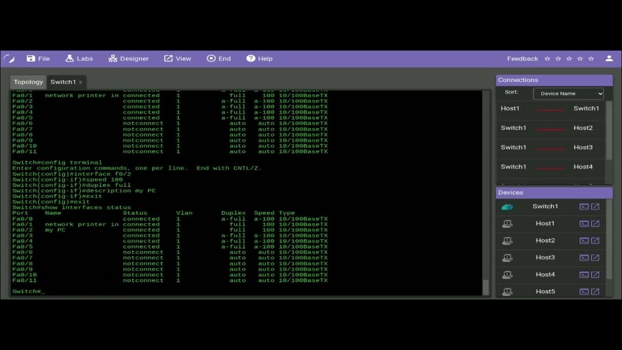 Analyzing and configuring switch interfaces - YouTube