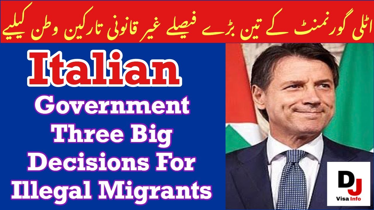 Italy Government 3 Big Decisions For All Immigrants 2020 | Emportant ...