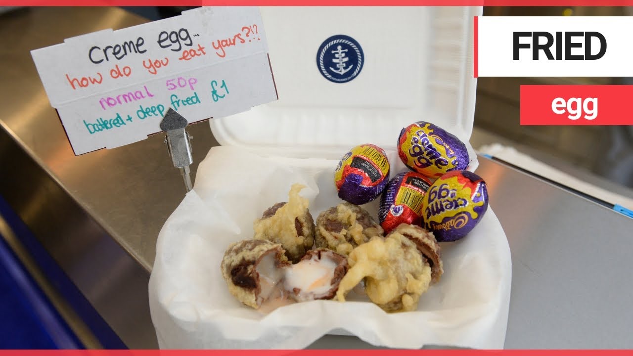 Scottish chippy unveil Easter treat - a battered creme Egg | SWNS TV ...
