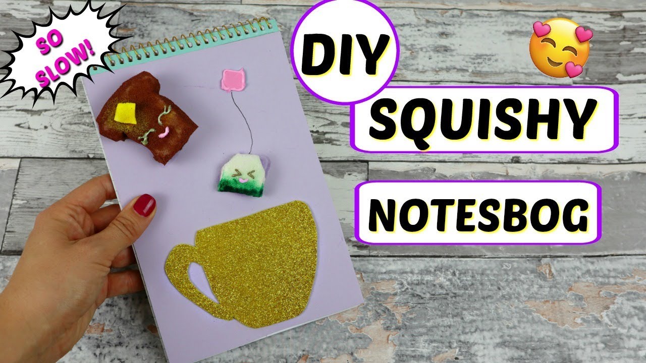 DIY squishy notesbog cover 😍😱 - YouTube